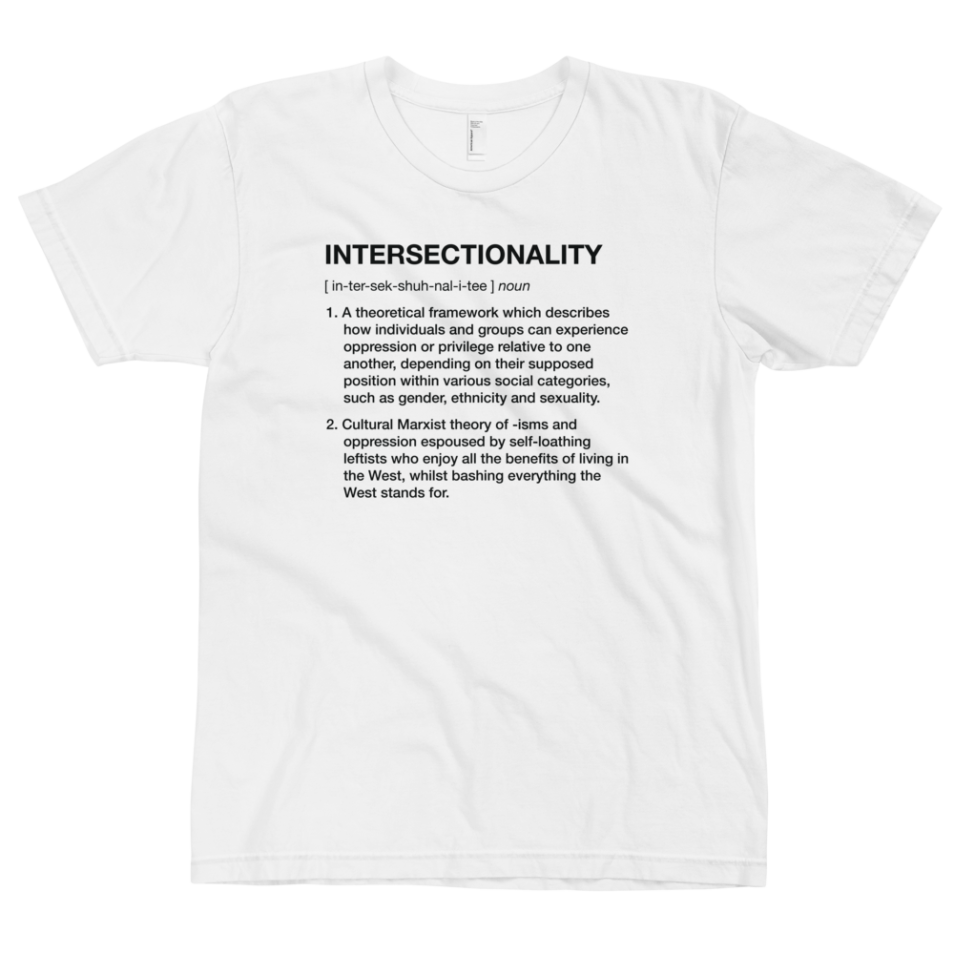 Intersectionality White T-Shirt – memeRIOT